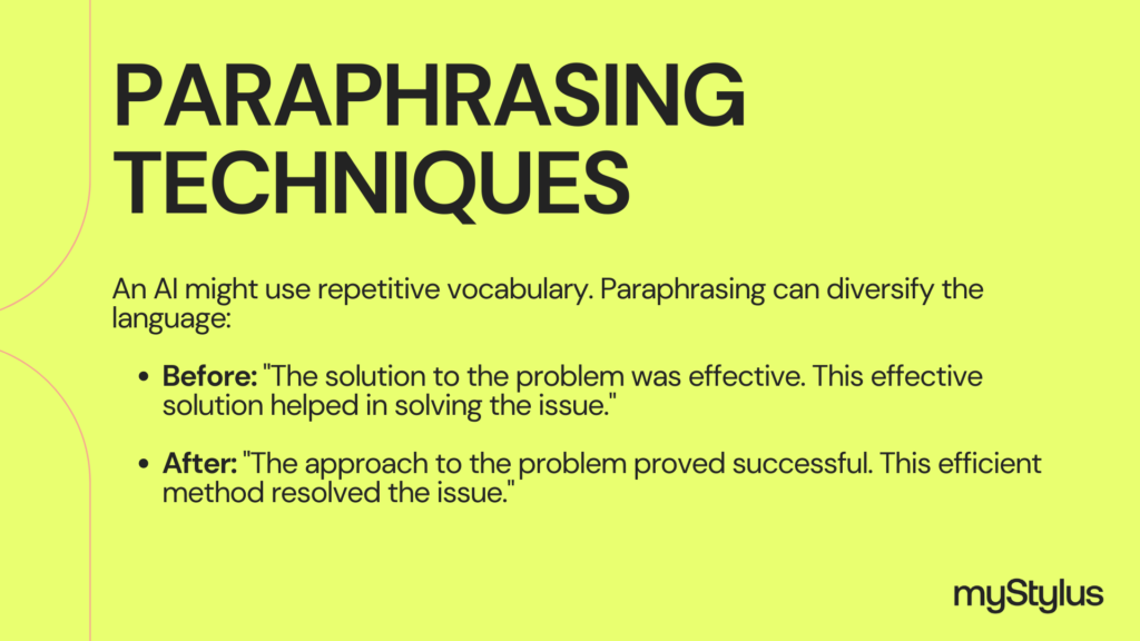 Rewrite AI-Generated Text ≡ Student's Guide